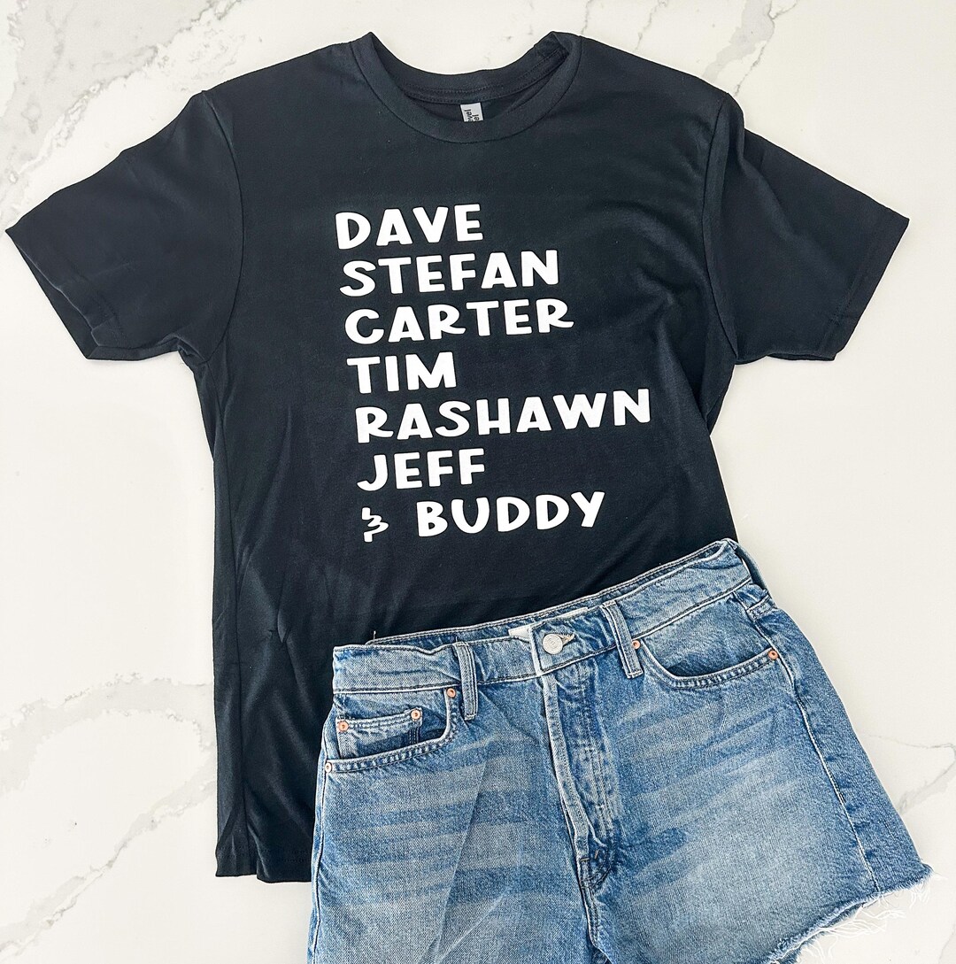 Dave Matthews Band Shirt, DMB Apparel, Band Members, Concert Tee - Etsy