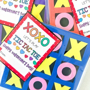 Valentine Tic Tac Toe Game: Classroom Exchange Gift - Etsy