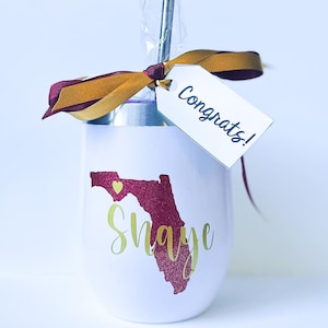 Florida State University Custom Cups FSU Tumblers, Personalized College ...