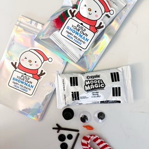 Assembled Playdough Snowman Kit: Classroom Party, Kids Holiday Craft ...