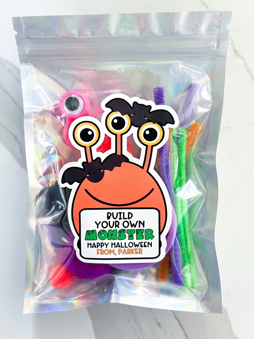 Assembled Build Your Own Monster Craft Kit: Halloween Party Favor, Kids ...