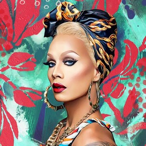 Alyssa Edwards Fine Art Print Pop Art Alyssa Drag Queen Modern Portrait ...