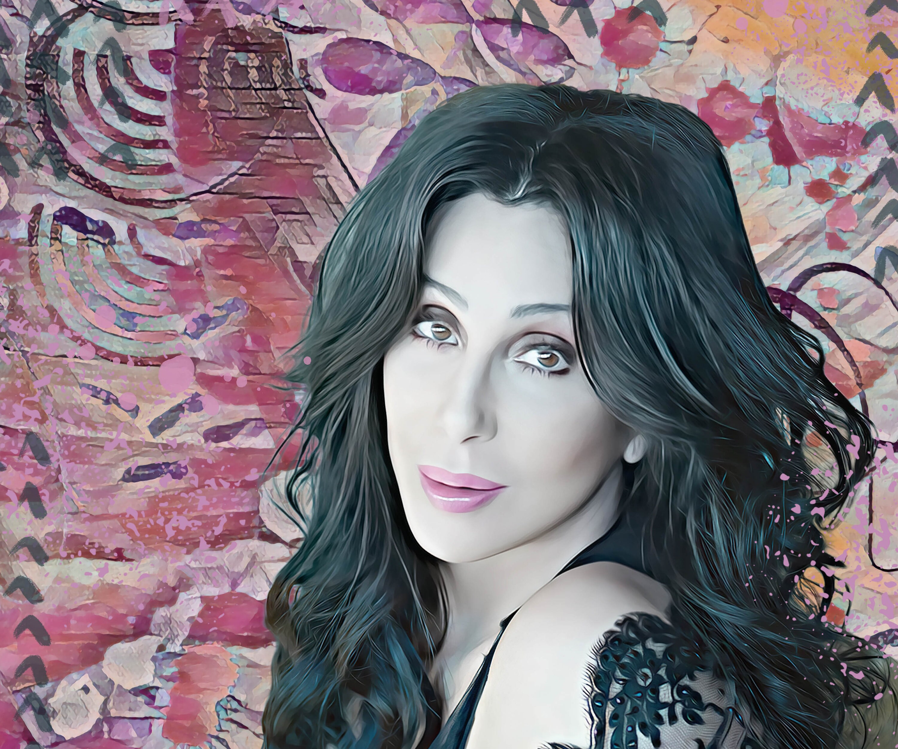 Cher Fine Art Print - Music Pop Art - Cher Portrait - Fine Art Portrait ...