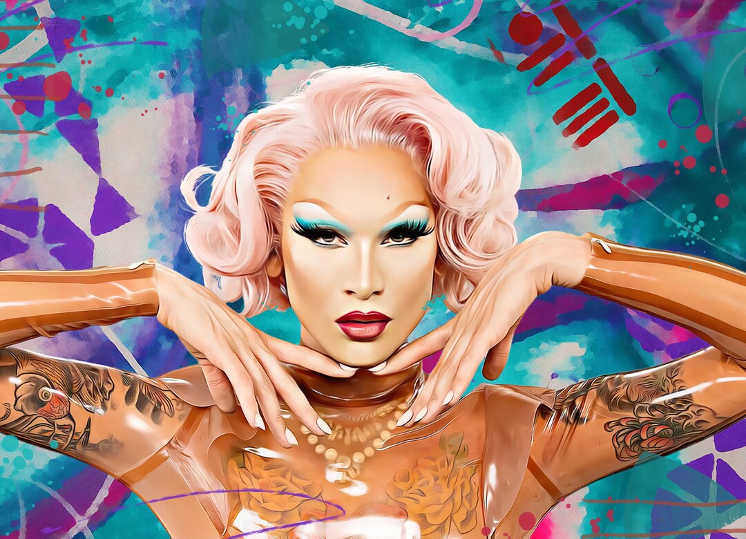 Miss Fame Fine Art Print Pop Art Miss Fame Drag Queen Modern Portrait Drag Queen Fine Art