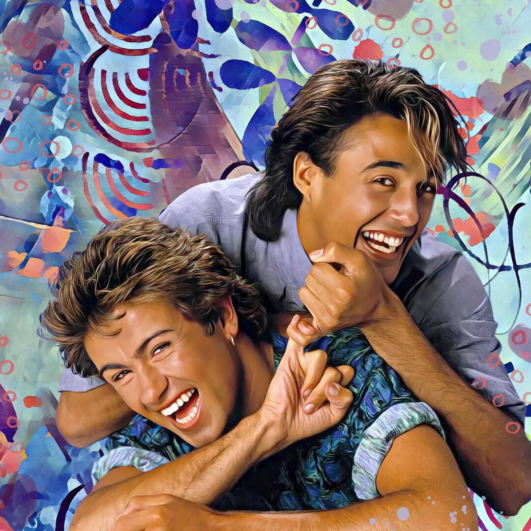 Wham! Fine Art Print - George Michael and Andrew Ridgeley - 80's Pop ...