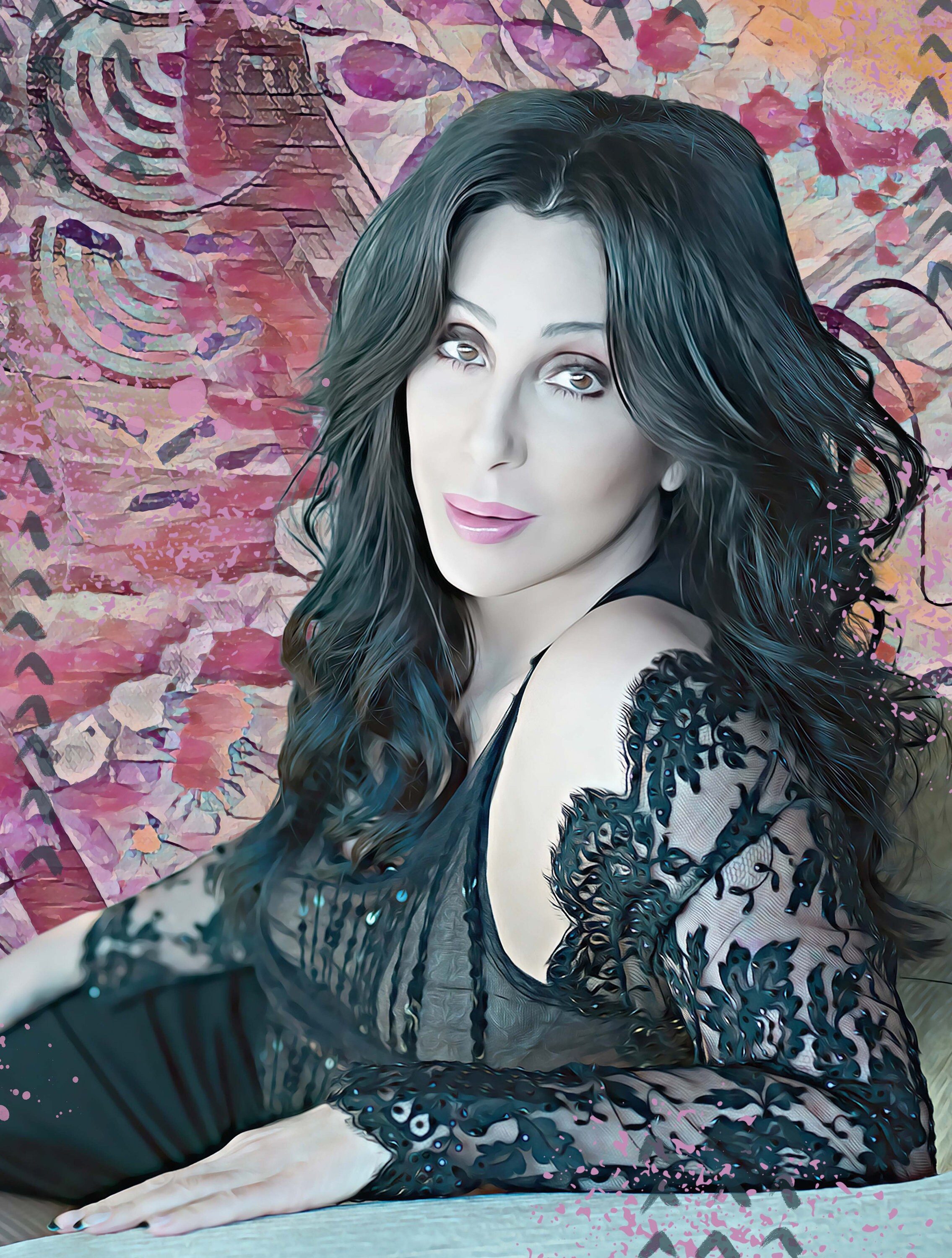 Cher Fine Art Print - Music Pop Art - Cher Portrait - Fine Art Portrait ...
