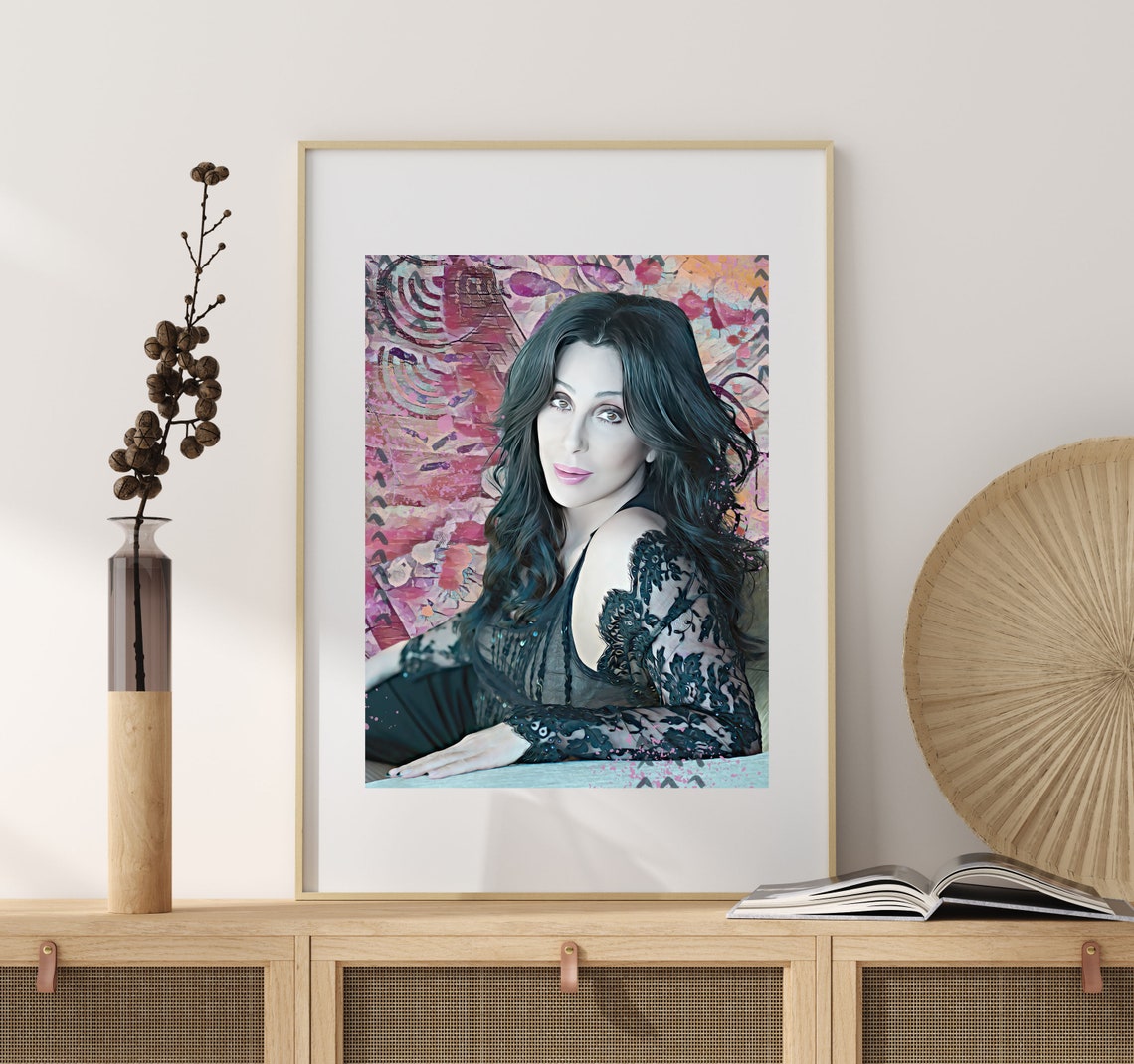 Cher Fine Art Print - Music Pop Art - Cher Portrait - Fine Art Portrait ...