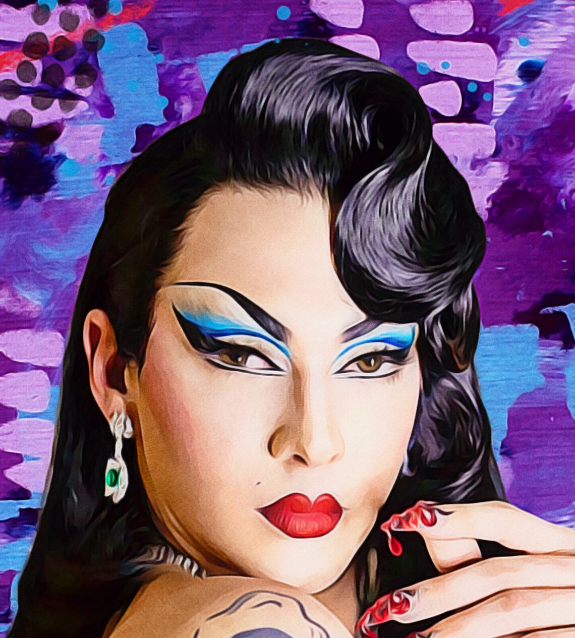 Violet Chachki Fine Art Print Drag Queen Art Violet Drag - Etsy