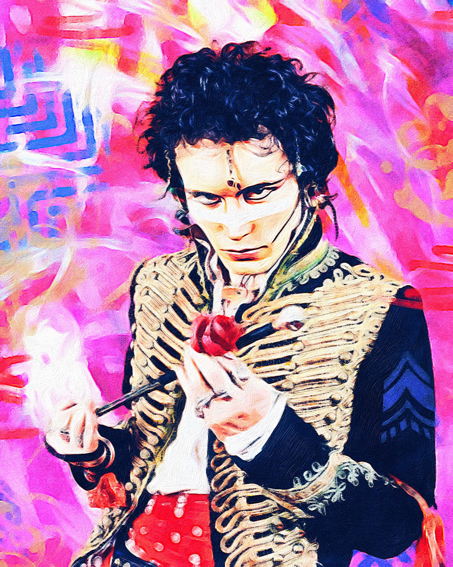 Adam Ant Fine Art Print - 80's Pop Art - Adam and the Ants - Ant Music ...