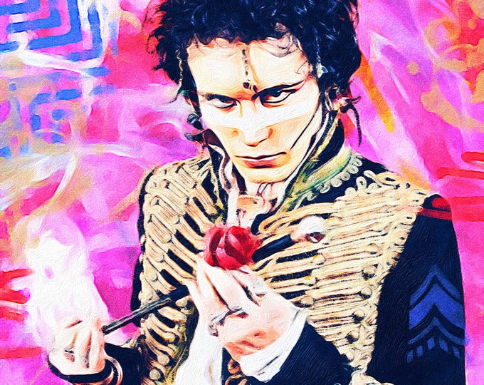 Adam Ant Fine Art Print 80's Pop Art Adam and the Ants Ant Music Fine ...