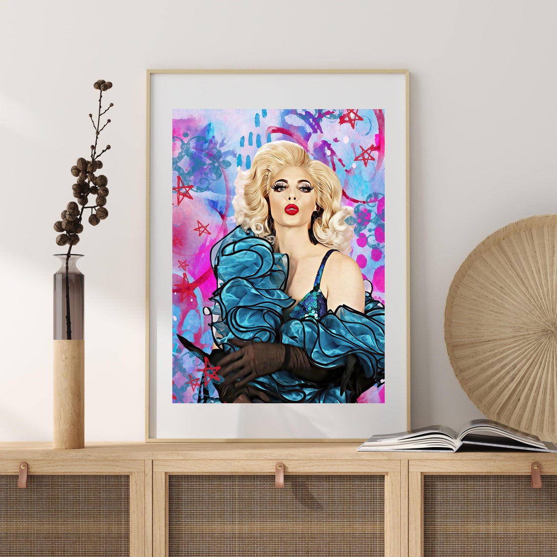 Alyssa Edwards Fine Art Print - Pop Art - Alyssa Drag Queen Modern ...