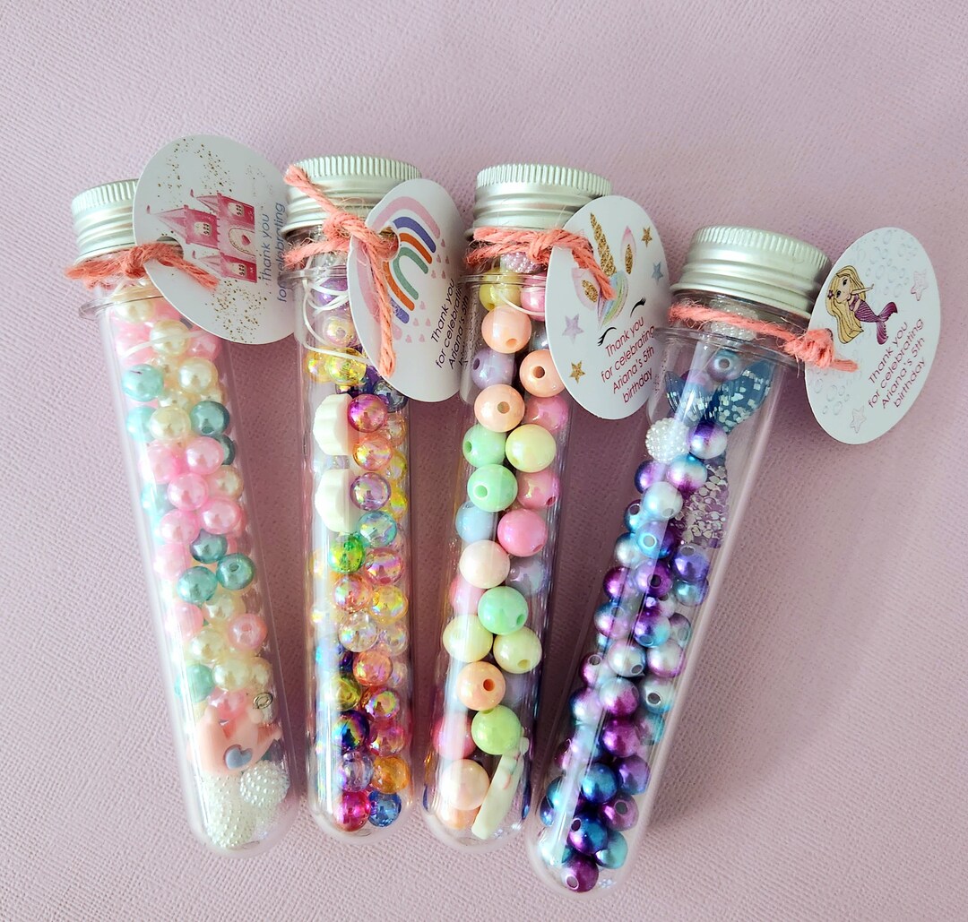 Kids Party Favours, DIY Test Tube Necklace Kit, Jewellery Making Party ...