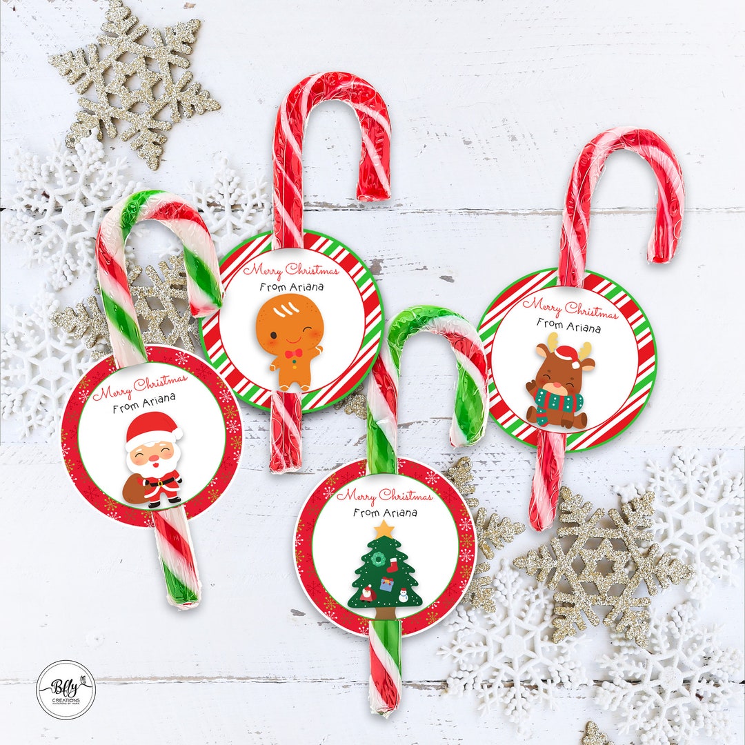 12 X Christmas Candy Cane / Favor Holder End of Year Gifts - Etsy