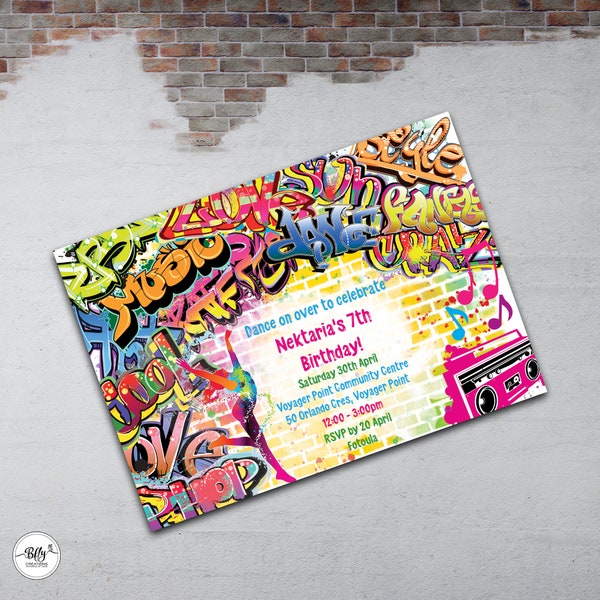Graffiti Party - Etsy