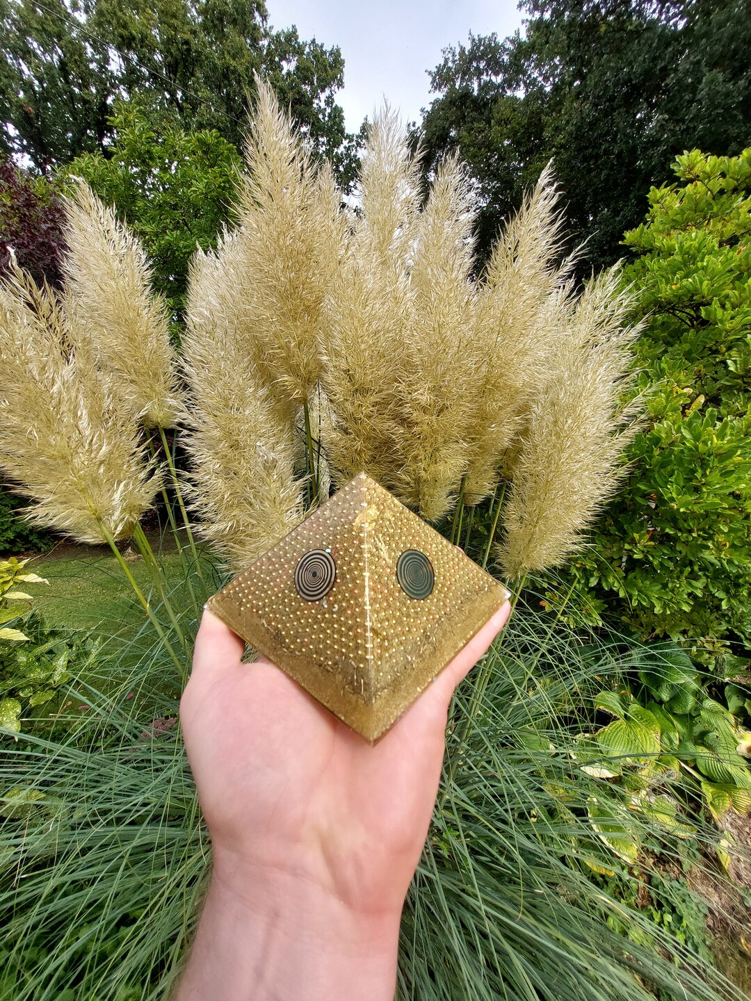 Orgonit Orgon Gold Pyramide Mwo-antenne Oszillator - Etsy