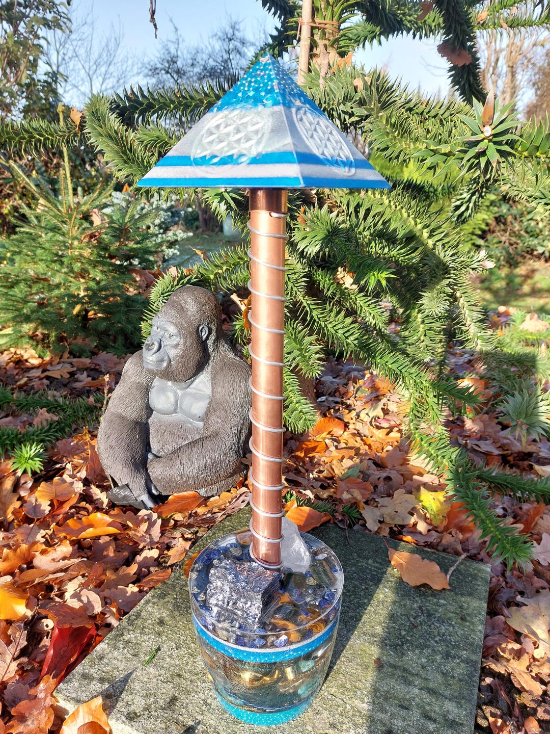 Orgonite Cloudbuster Chembuster Energy Mini Tower Blue-star - Etsy