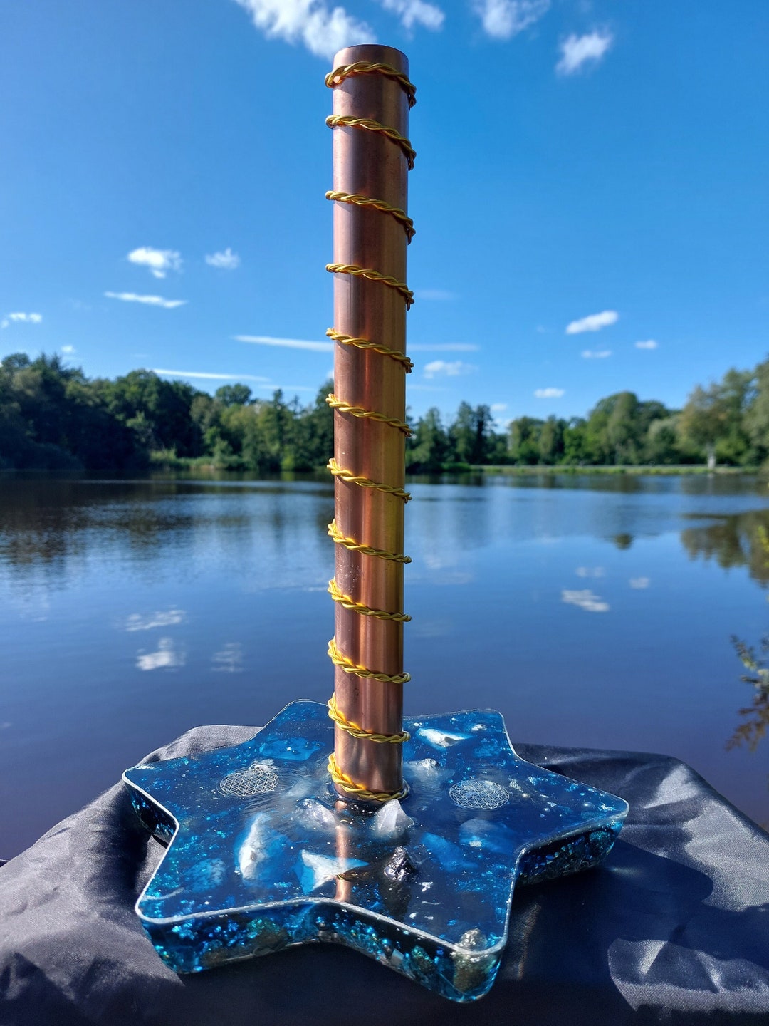 Chembuster Orgonite Energy Model Blue-star - Etsy