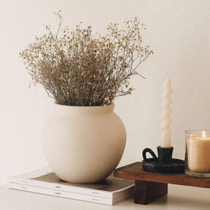Textured Matte Decorative Ceramic Vase, Vases for Dried Flowers, New ...