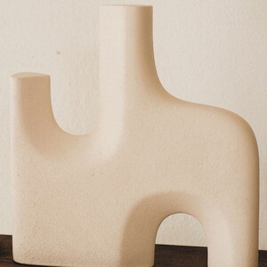 Handmade Abstract Ceramic Sculpture – Minimalist Home Decor, Modern ...