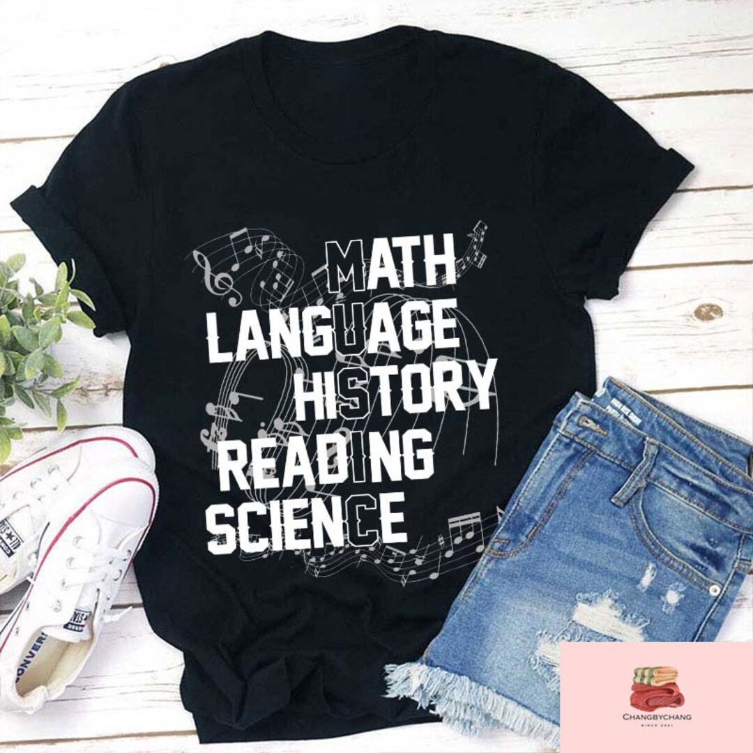 Math Language History Reading Science Teacher T-shirt, Math Teacher ...