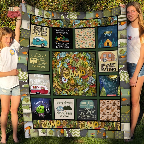Camping Quilt Pattern - Etsy