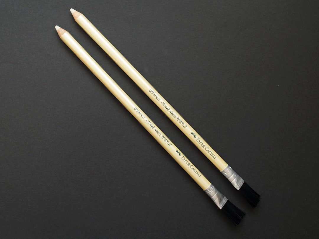 Faber-castell Perfection Eraser Pencil X2 7058 B Precision Eraser With ...