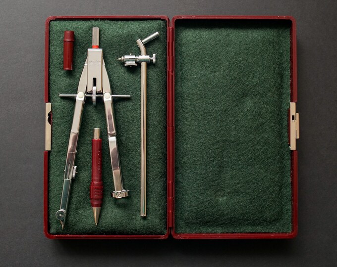 Refurbished Rotring Compass /w Pen & Pencil Adapter Quick Adjustment ...