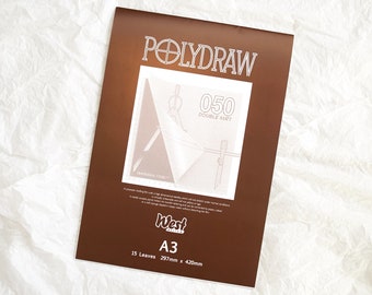 Polydraw Drafting Film A4 Double Matt Polyester Pad 15 Sheets Technical ...