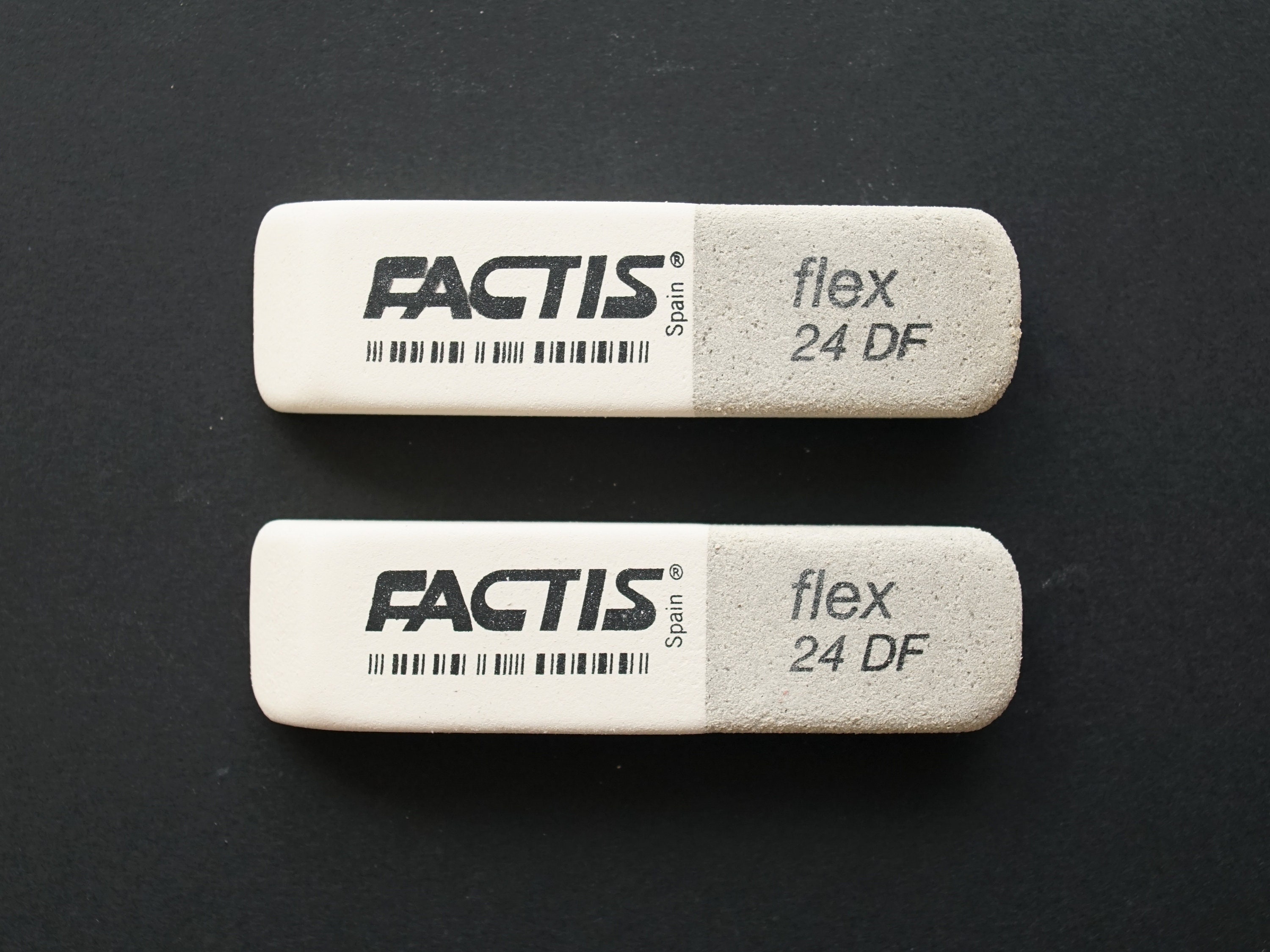 Factis Eraser X2 Flex 24DF Hard & Soft Pencil Ink Rubber Made in Spain ...