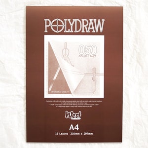 Polydraw Drafting Film A4 Double Matt Polyester Pad 15 Sheets Technical ...