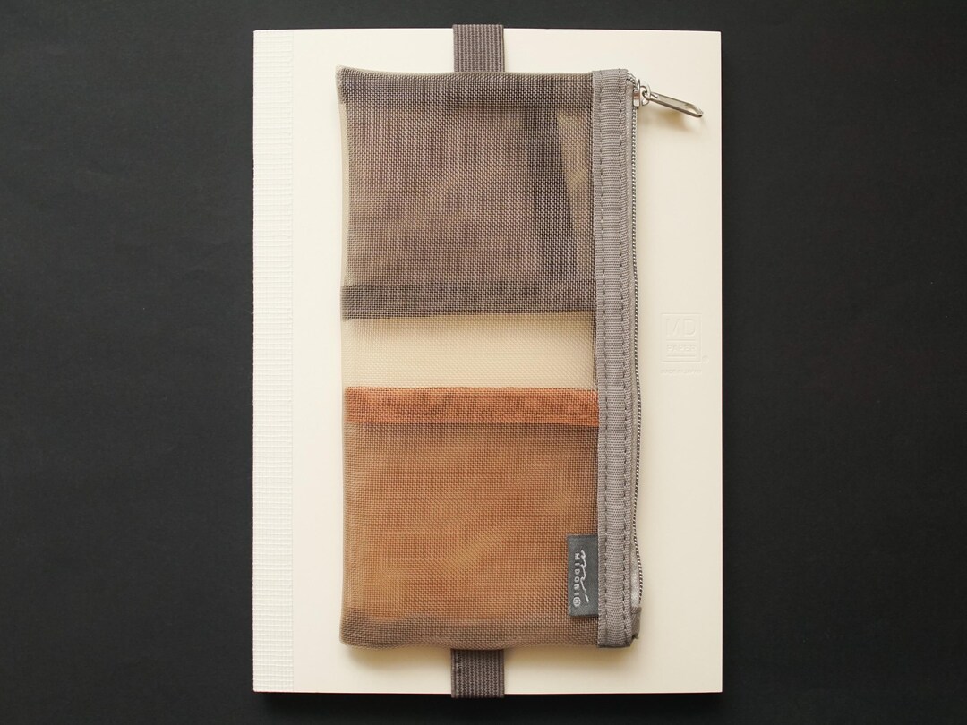 Midori Book Band Pen Case Brown Mesh for B5 - A5 Notebook - Etsy
