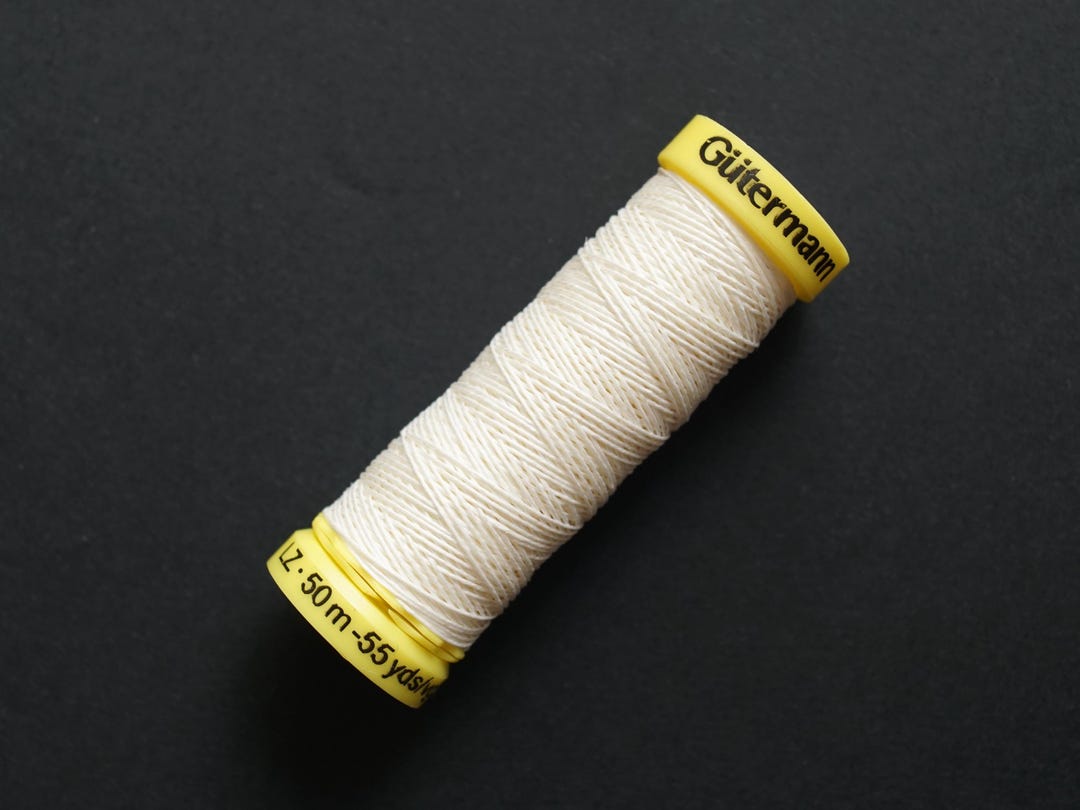 Gutermann Linen Thread 50m 4011 Natural White Strong Bookbinding ...