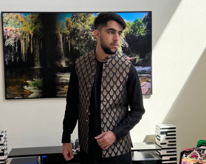 Handmade Men's Afghan Vest - Afghan Embroidered Waskat - Ethnic ...