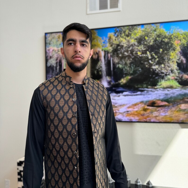 Handmade Men's Afghan Vest Afghan Embroidered Waskat Ethnic Inspired ...