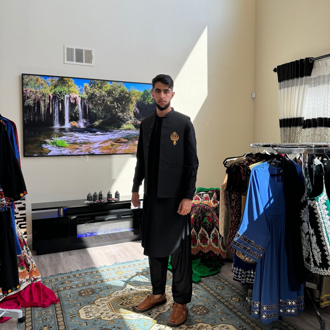 Handmade Men's Afghan Vest - Afghan Embroidered Waskat - Ethnic ...