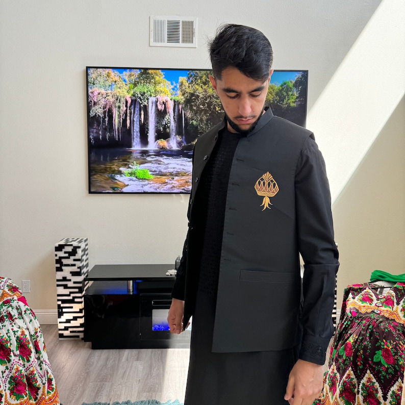 Handmade Men's Afghan Vest - Afghan Embroidered Waskat - Ethnic ...