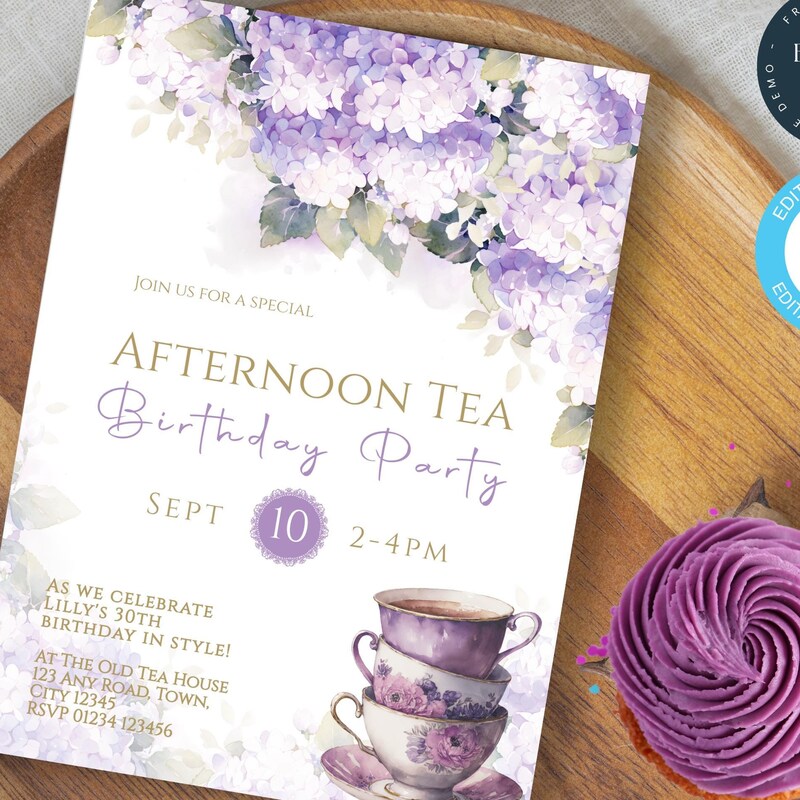 Violet Tea Cup - Etsy