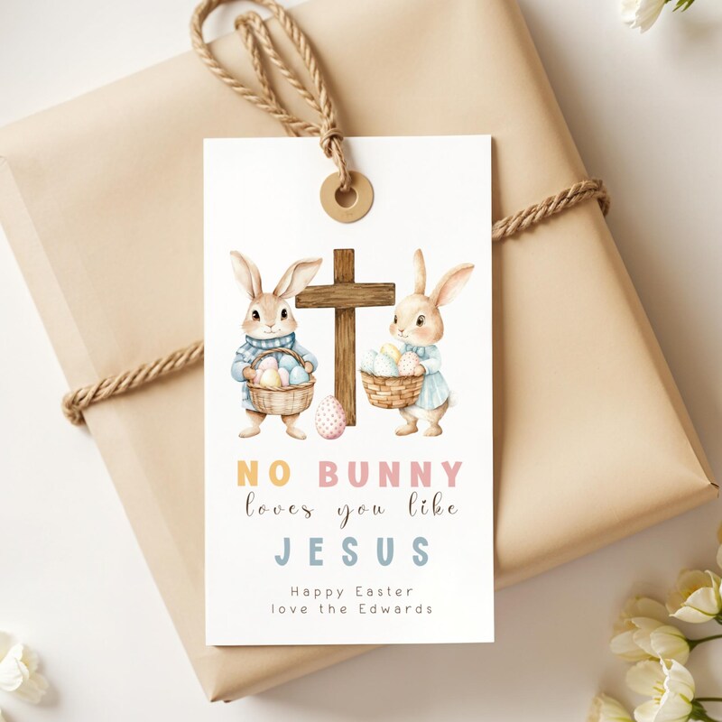 No Bunny Loves You Like Jesus - Etsy