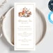 Classic Afternoon Tea Menu Template | Editable High Tea Menu ...