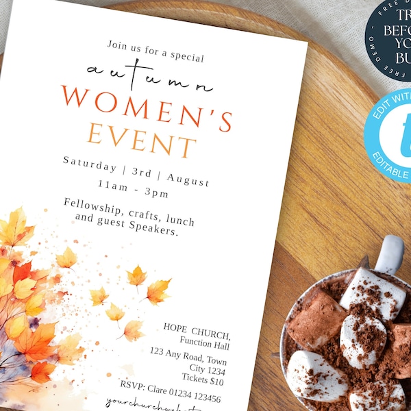 Editable Ladies Tea Party Event Flyer Womens Day Ministry Tea Party ...