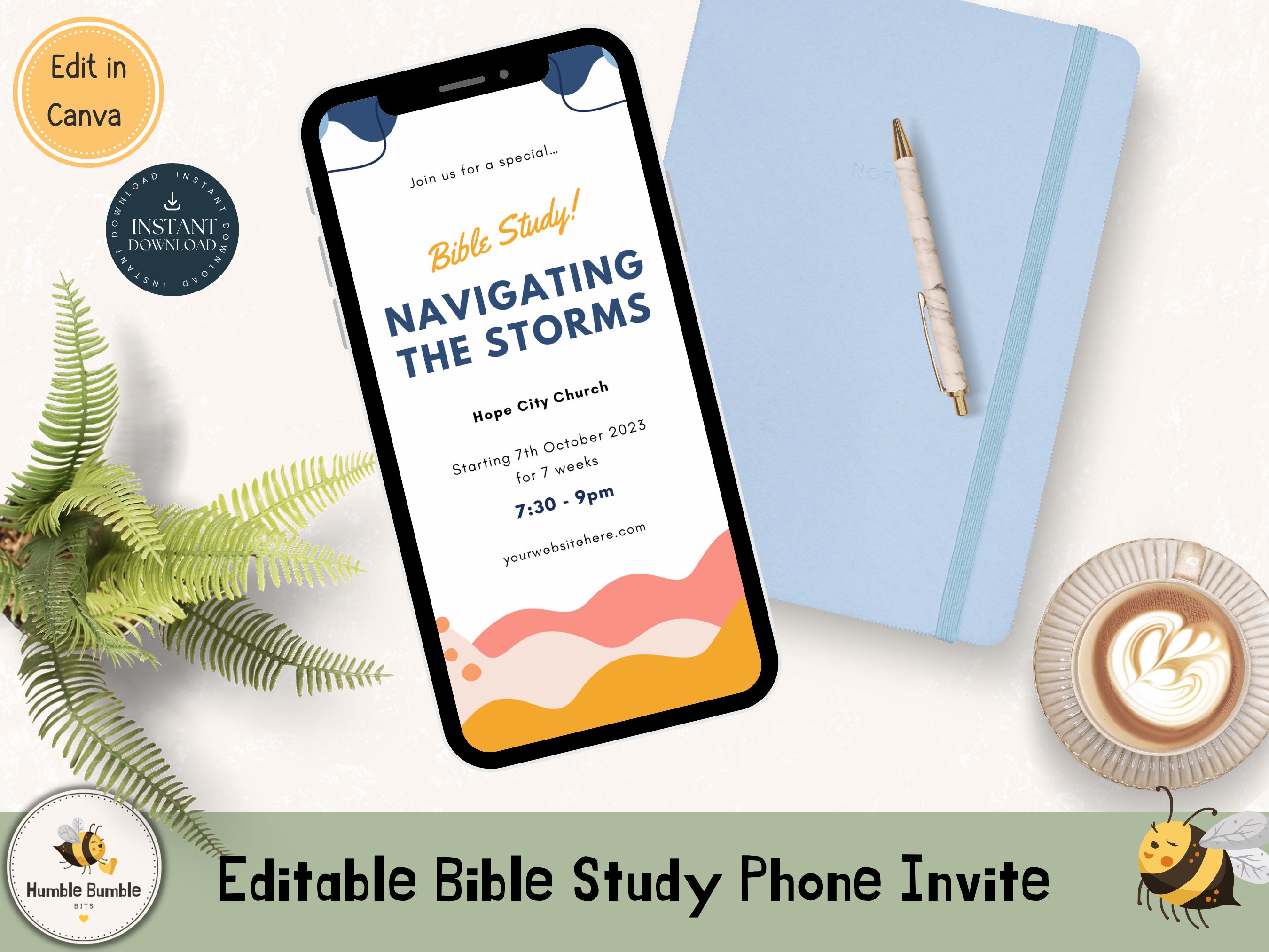 Bible Study Editable Invite Bible Study Invite Phone Invite Editable ...
