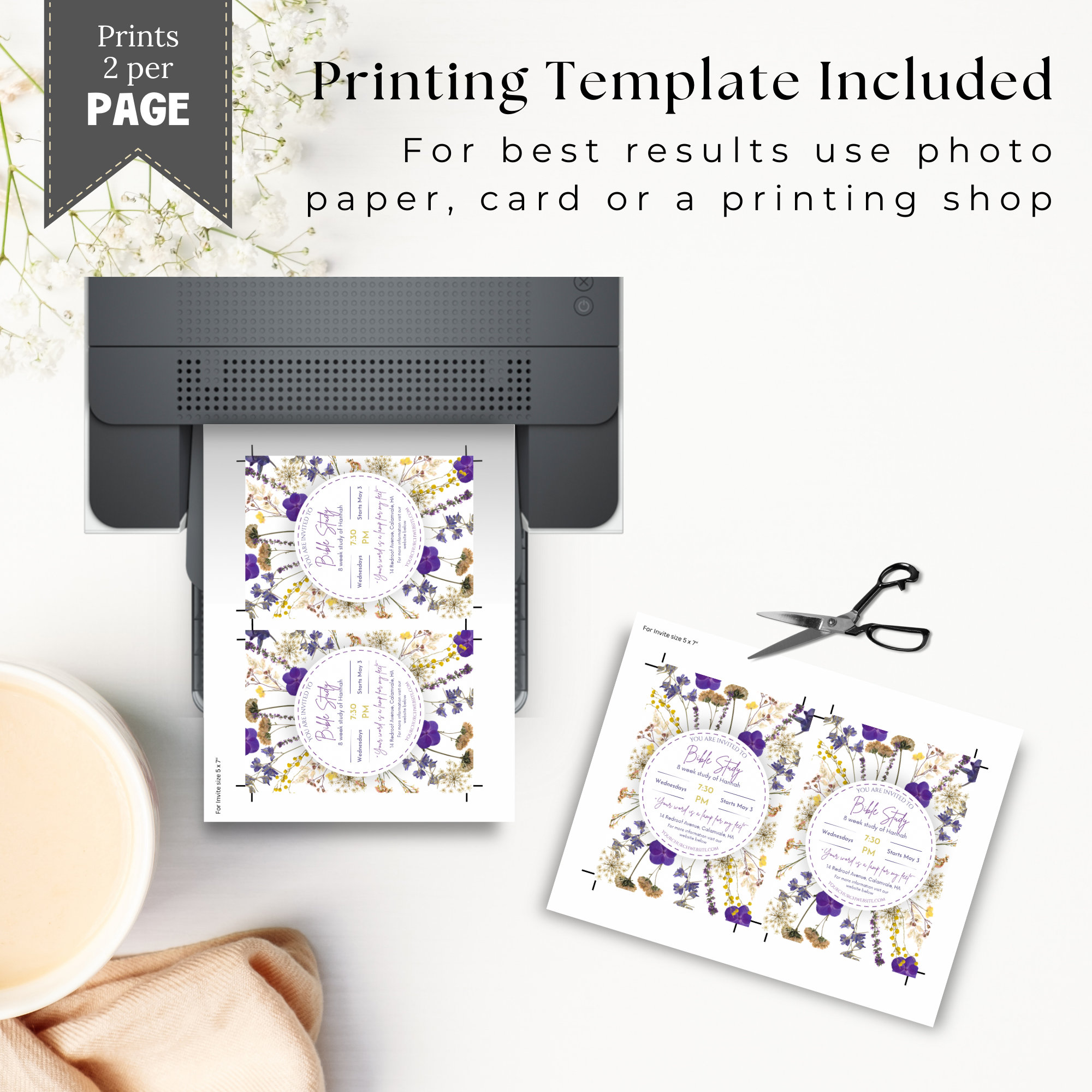 Women’s Bible Study Flyer | Bible Study Invite | Editable Invitation ...