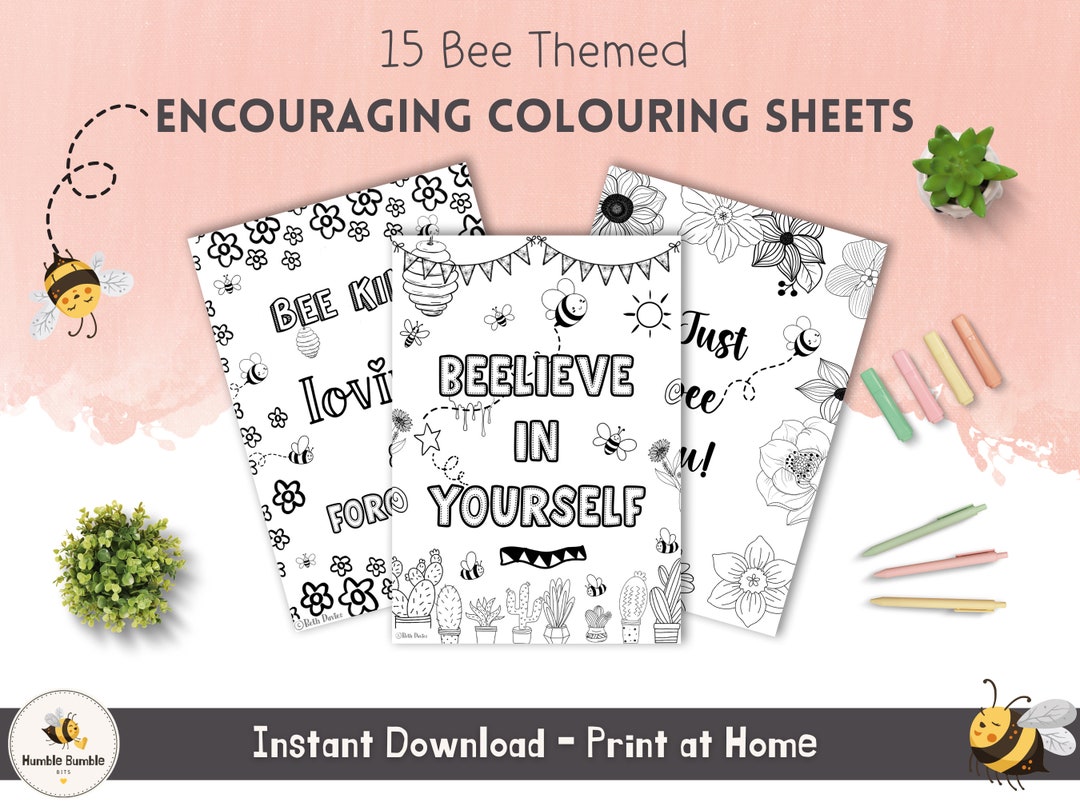 Motivating Self Esteem Colouring Sheet Bundle Growth Mindset Colouring ...