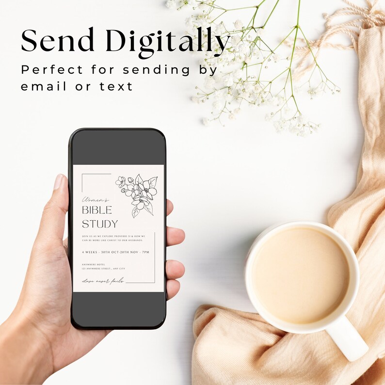 Women’s Bible Study Invite | Editable Invite | Church Group Invite ...