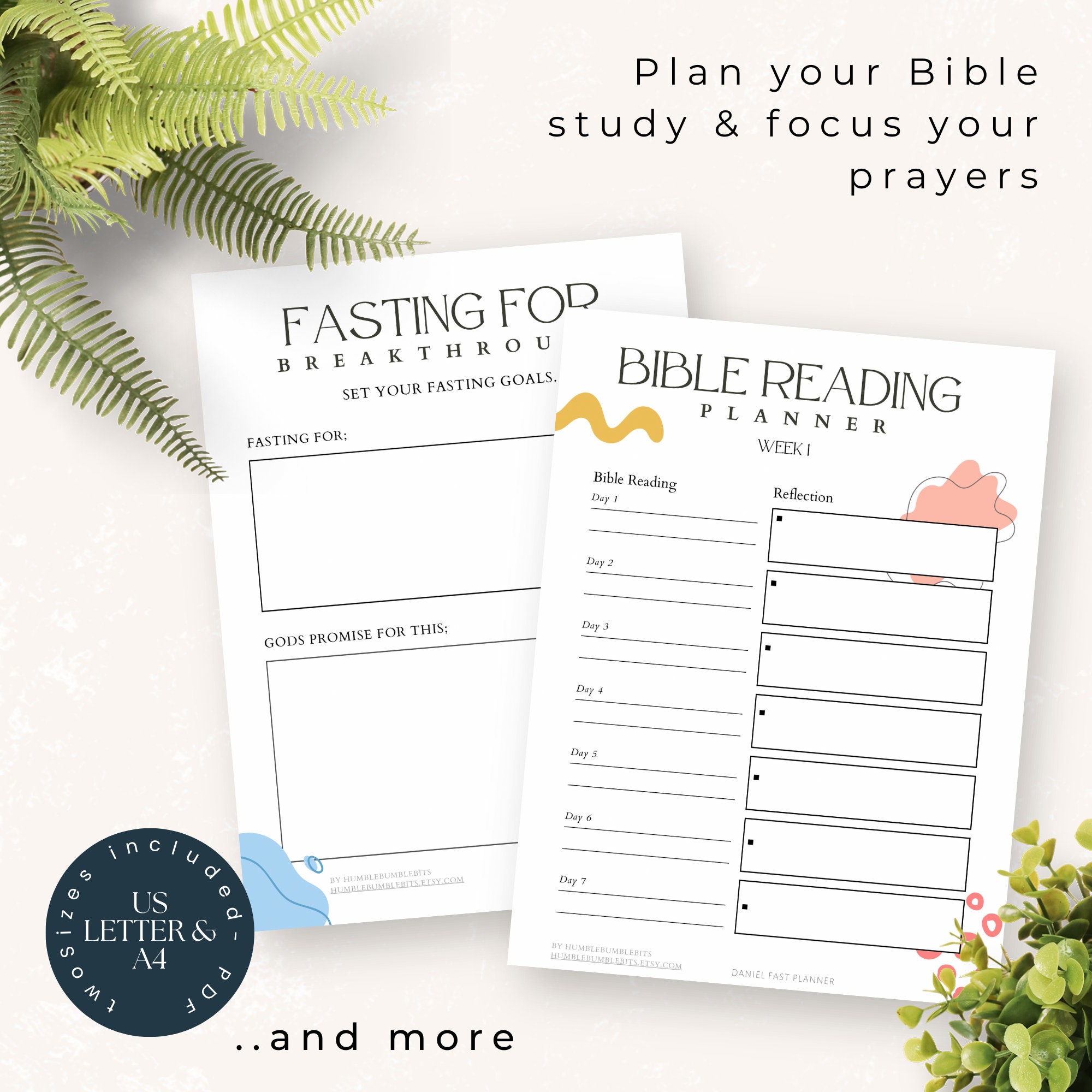 21 Day Daniel Fast Planner Fasting Christian Planner Tracker Prayer ...