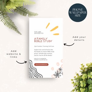 Editable Bible Study Invite Prayer Group Invitation Editable Invitation ...