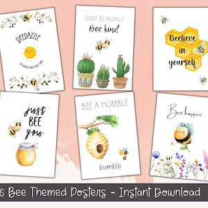 Motivating Printable Posters, Bee Themed Posters, Printable Posters ...