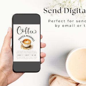 Coffee Morning Invite | Church Prayer Group Flyer | Fellowship Group ...