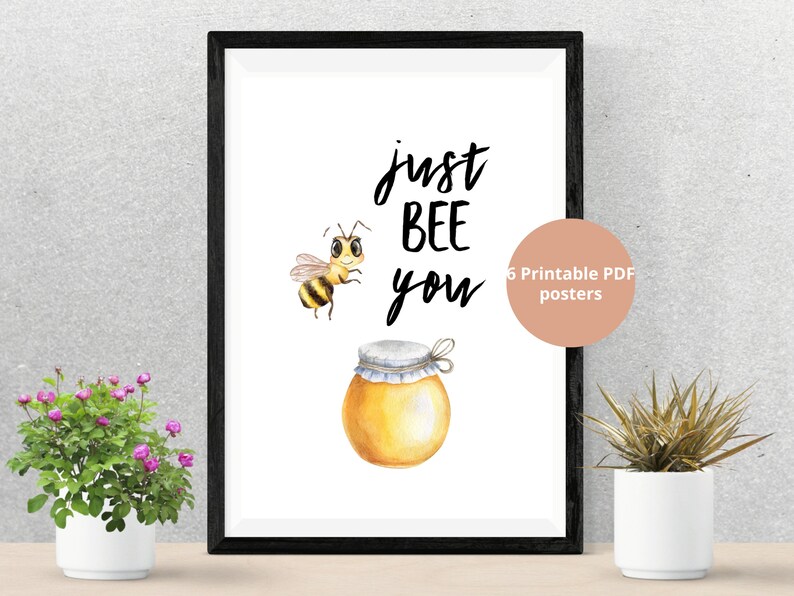 Motivating Printable Posters, Bee Themed Posters, Printable Posters ...