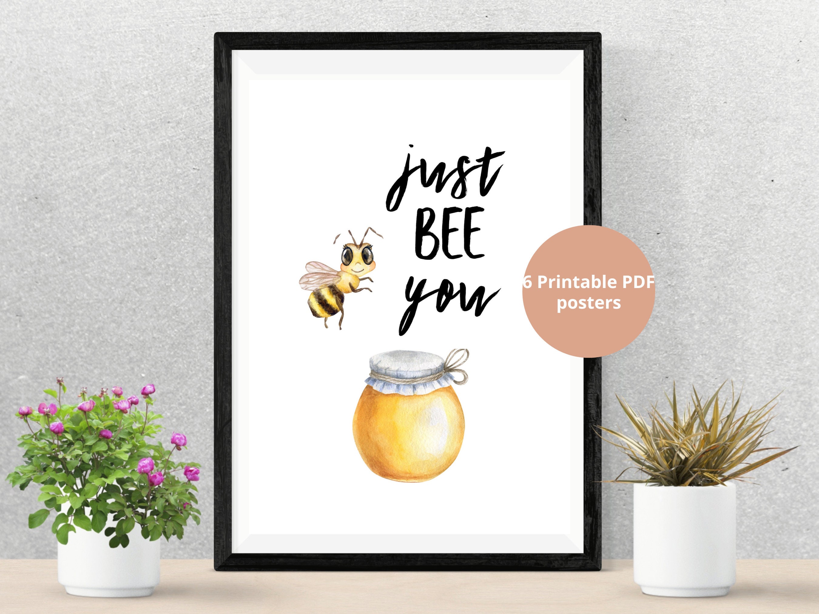 Motivating Printable Posters, Bee Themed Posters, Printable Posters ...